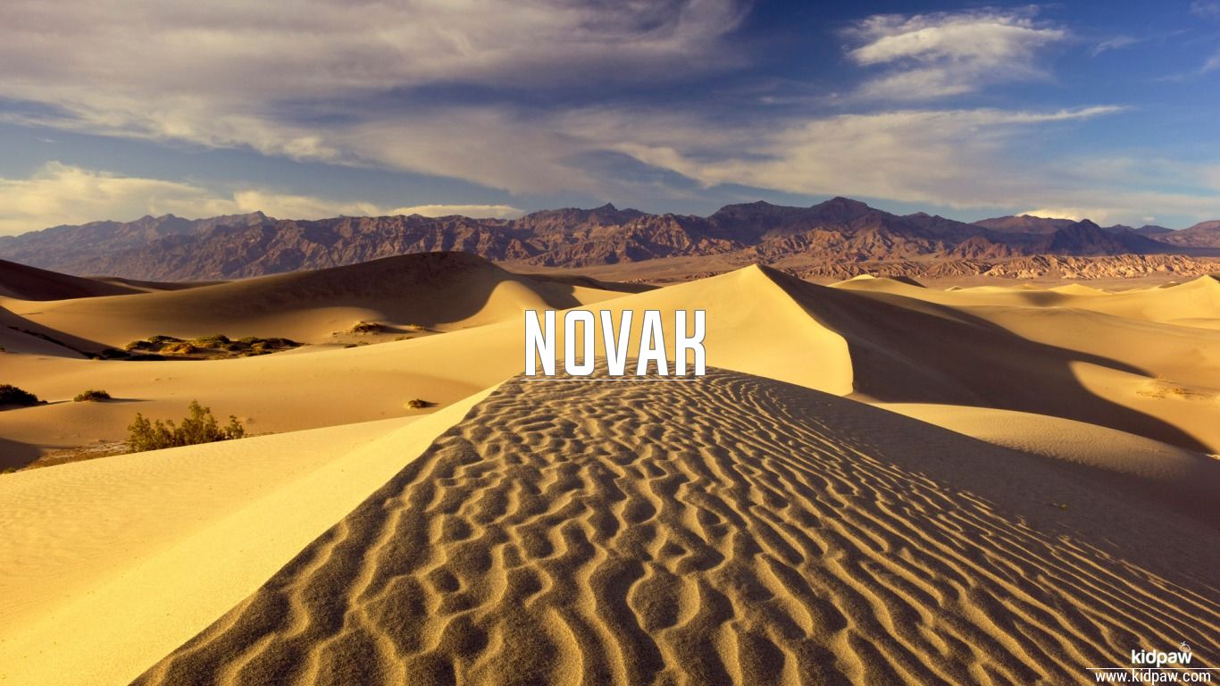 Novak 3D Name Wallpaper for Mobile, Write Name on Photo Online