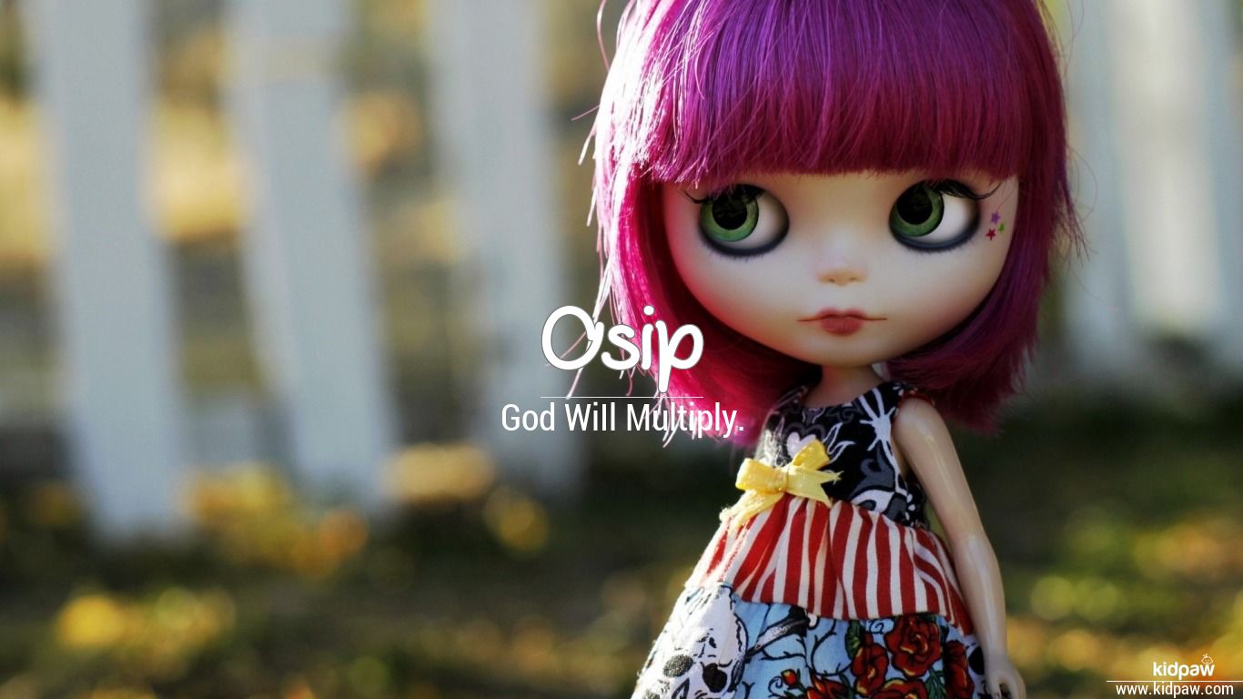Osip 3D Name Wallpaper for Mobile, Write Name on Photo Online