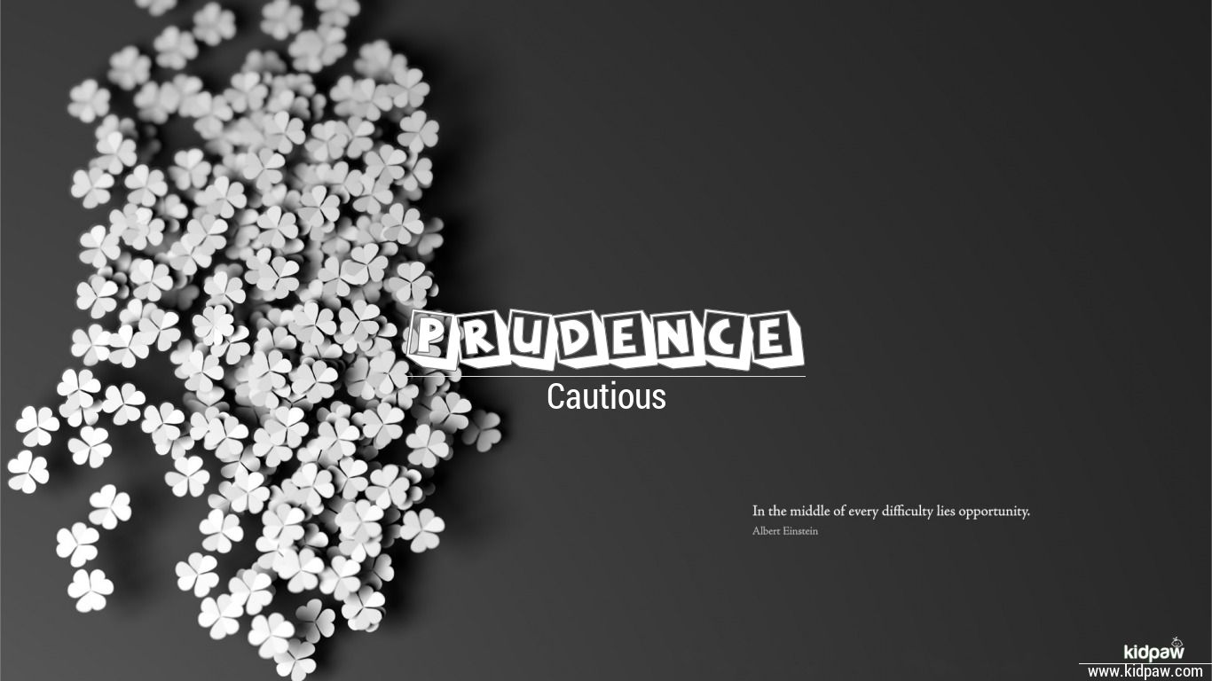 Prudence 3D Name Wallpaper for Mobile, Write Name on Photo Online