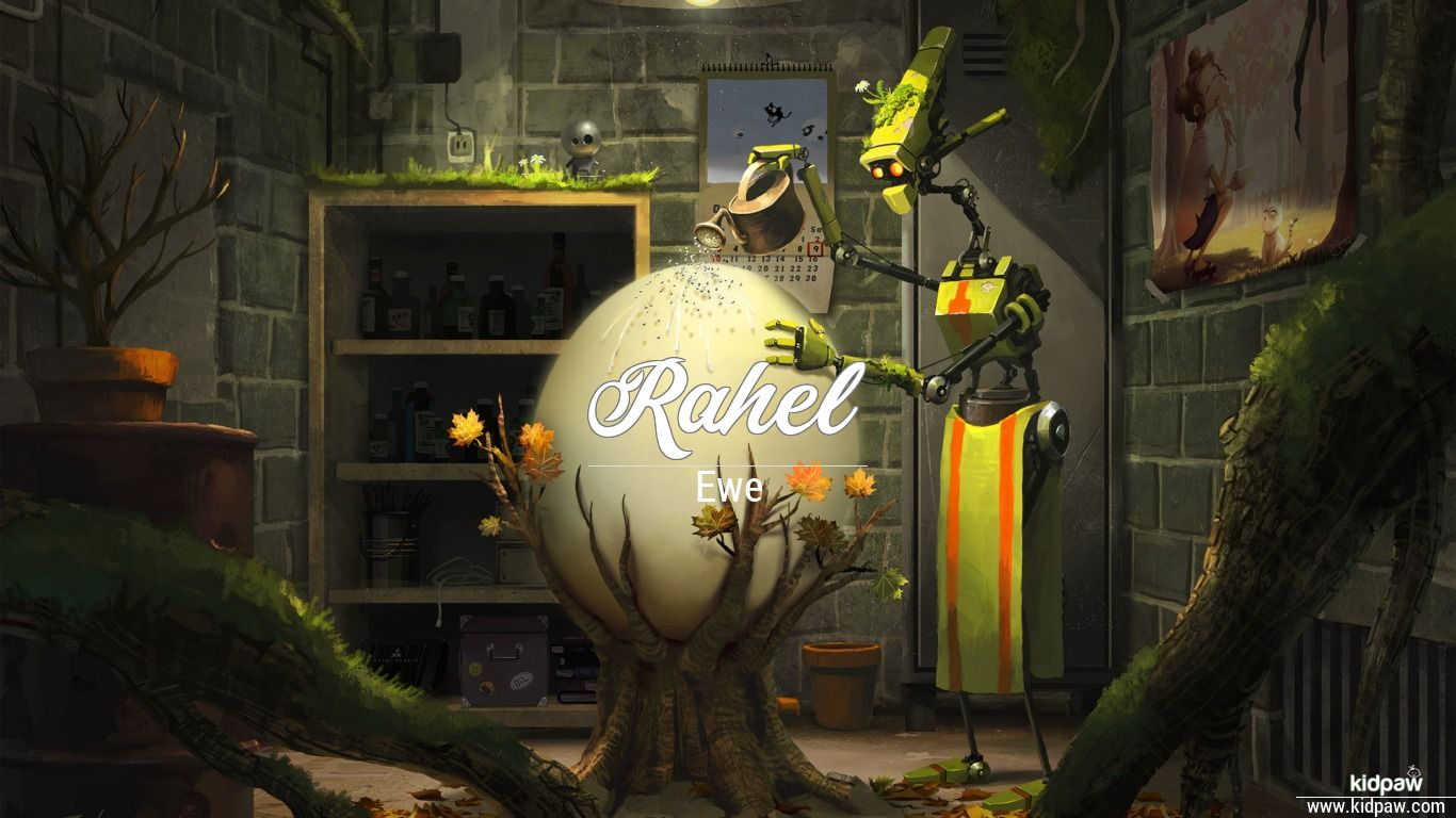 Rahel 3D Name Wallpaper for Mobile, Write Name on Photo Online