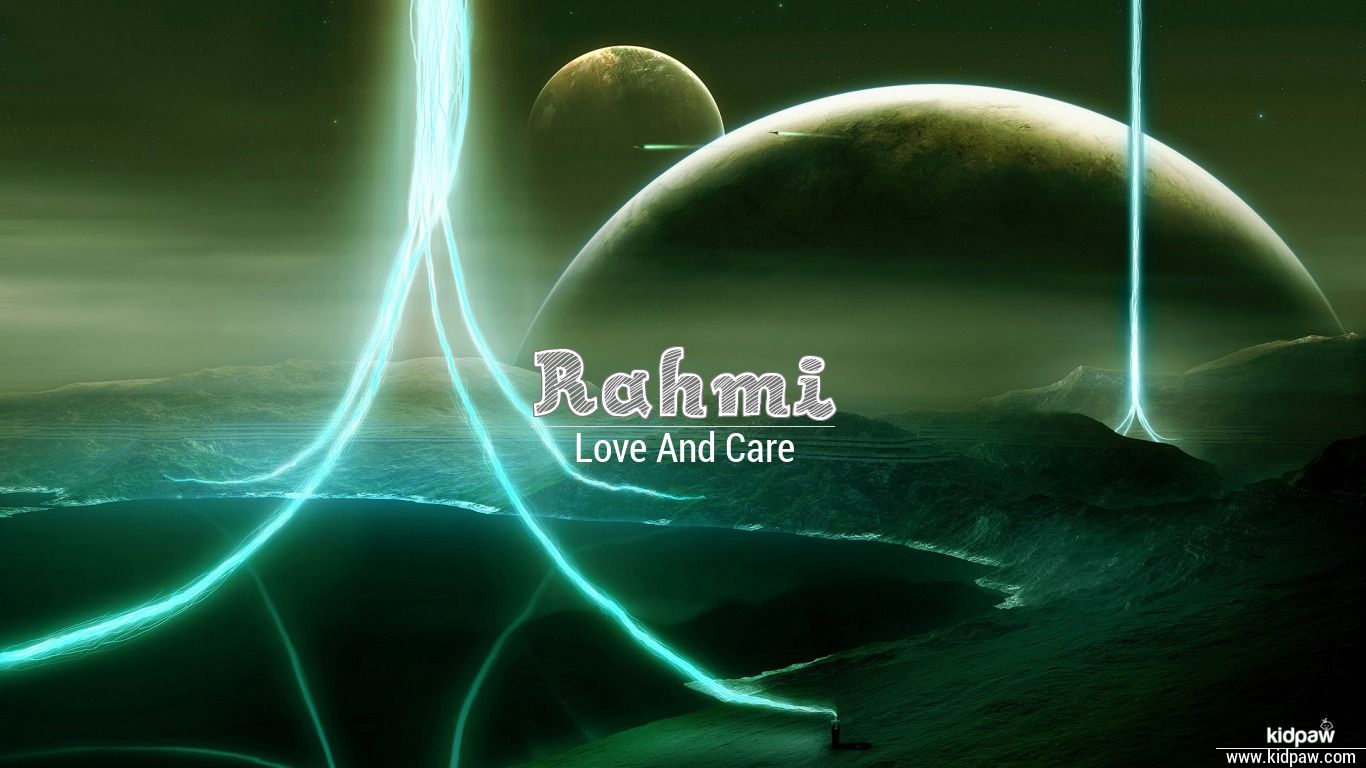 Rahmi 3D Name Wallpaper for Mobile, Write رحمی Name on Photo Online