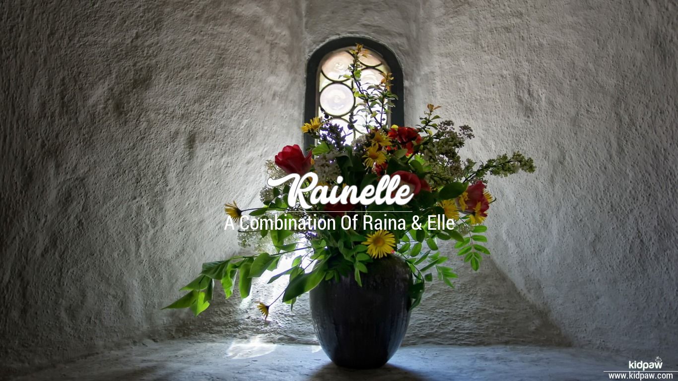 Rainelle 3D Name Wallpaper for Mobile, Write Name on Photo Online