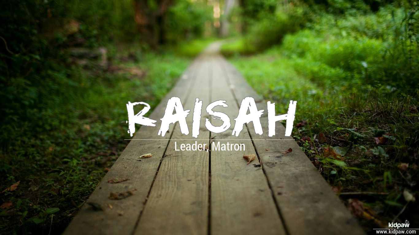 Raisah 3D Name Wallpaper for Mobile, Write Name on Photo Online