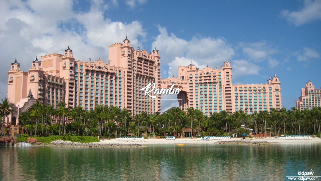 Rambo 3D Name Wallpaper for Mobile, Write Name on Photo Online