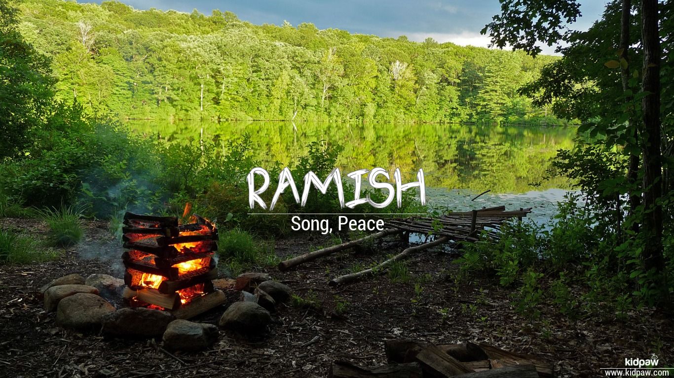 Ramish 3D Name Wallpaper for Mobile, Write رامش Name on Photo Online