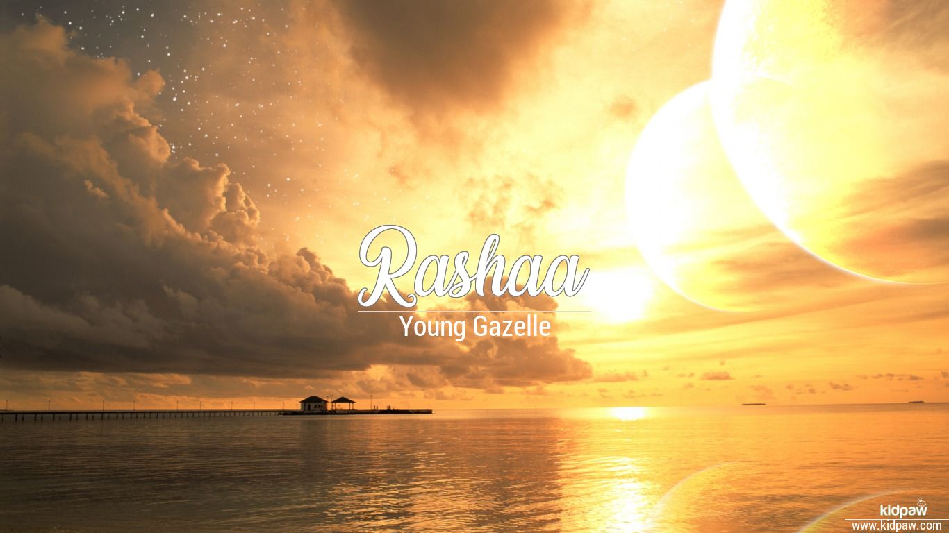 Rashaa 3D Name Wallpaper for Mobile, Write Name on Photo Online