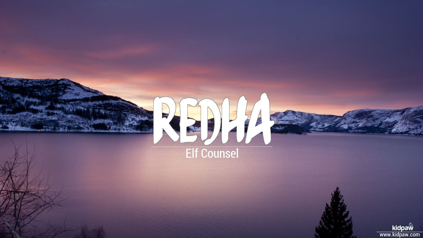 Redha 3D Name Wallpaper for Mobile, Write रेधा Name on Photo Online