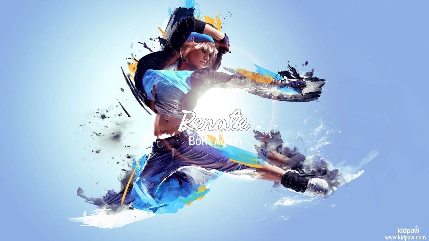 Renate 3D Name Wallpaper for Mobile, Write Name on Photo Online