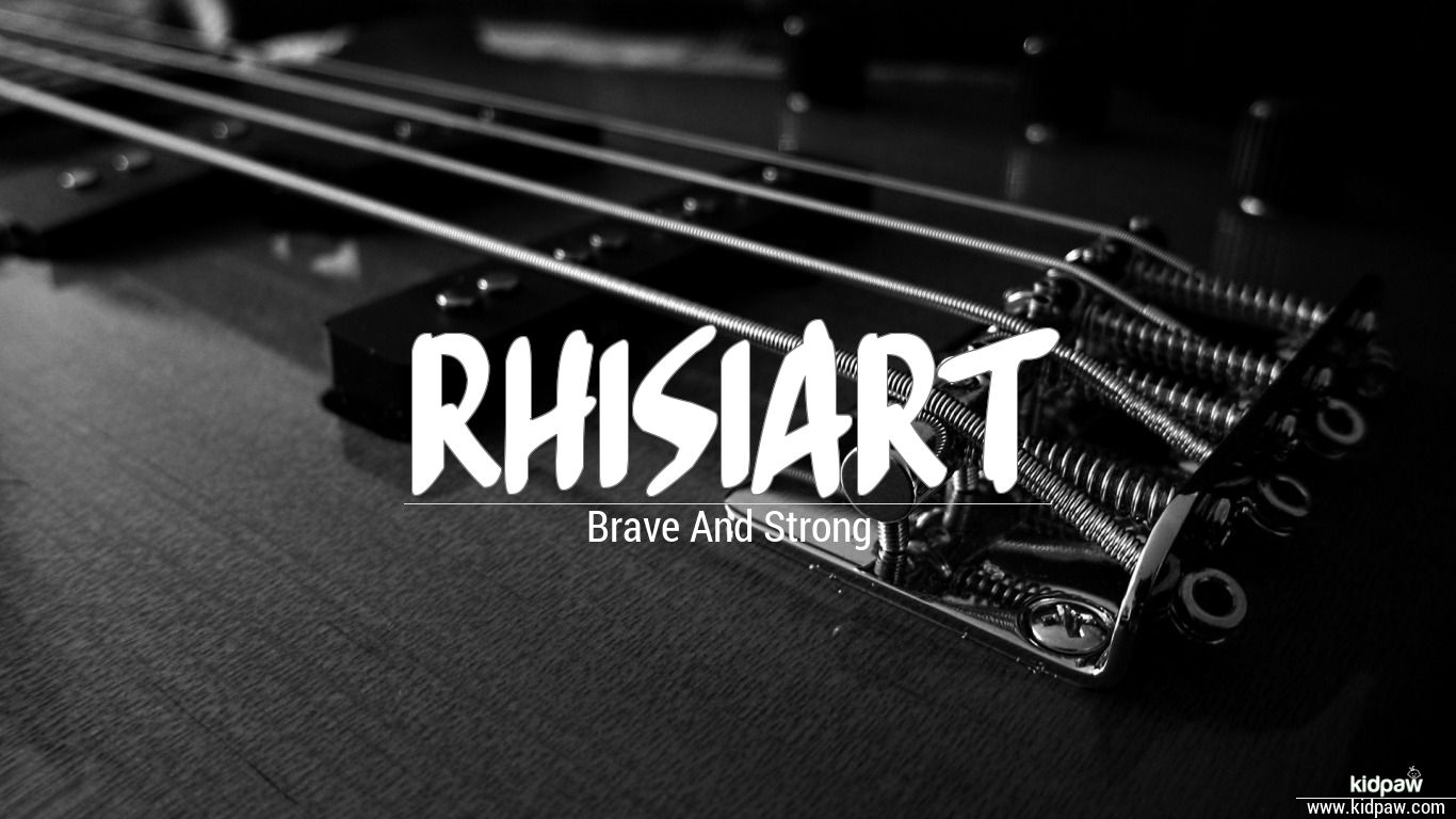 Rhisiart 3D Name Wallpaper for Mobile, Write Name on Photo Online