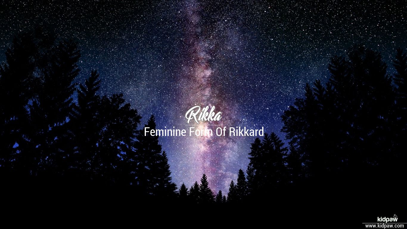 Rikka 3D Name Wallpaper for Mobile, Write Name on Photo Online