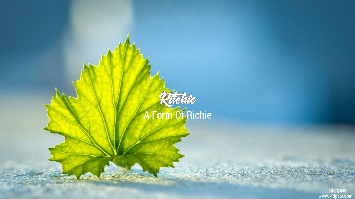 Ritchie 3D Name Wallpaper for Mobile, Write Name on Photo Online