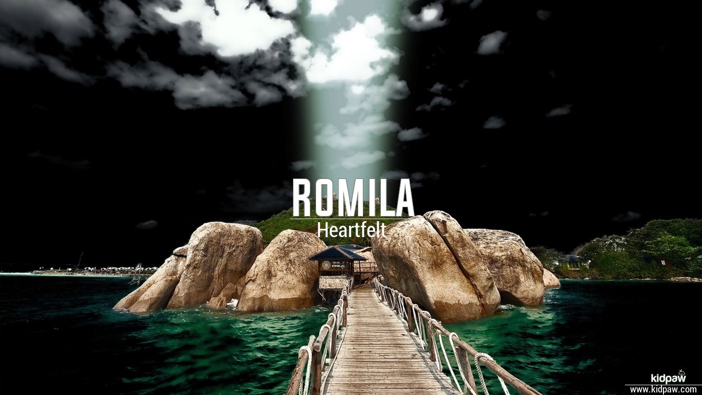 Romila 3D Name Wallpaper for Mobile, Write रोमिला Name on Photo Online