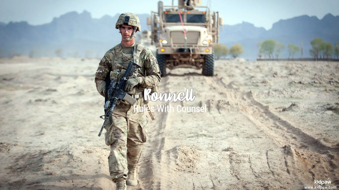 Ronnell 3D Name Wallpaper for Mobile, Write Name on Photo Online