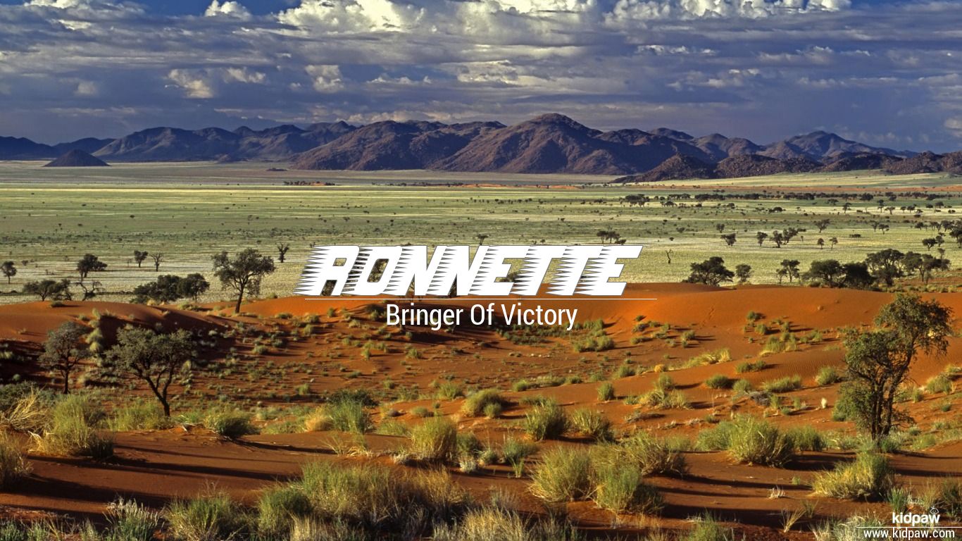 Ronnette 3D Name Wallpaper for Mobile, Write Name on Photo Online