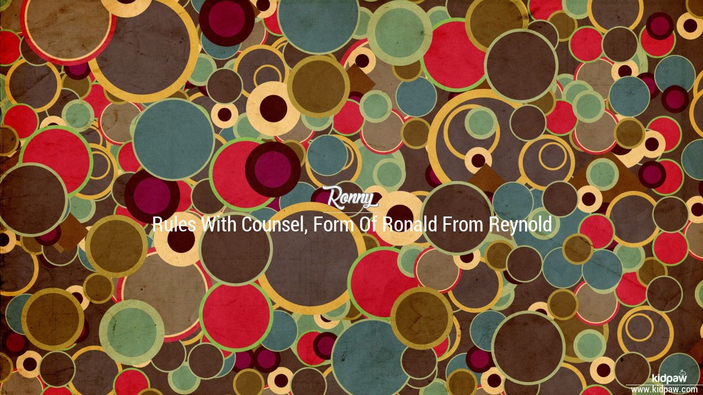 Ronny 3D Name Wallpaper for Mobile, Write रोननी Name on Photo Online