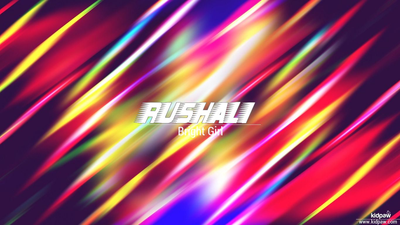 Rushali 3D Name Wallpaper for Mobile, Write रूशाली Name on Photo Online