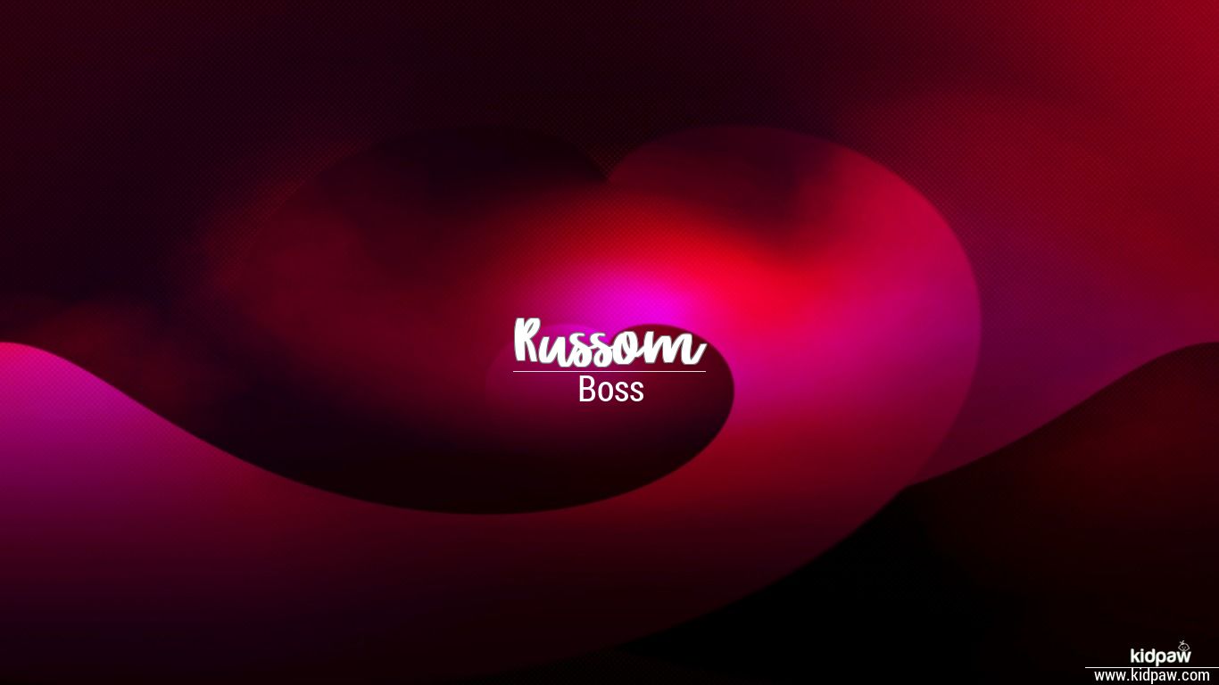 Russom 3D Name Wallpaper for Mobile, Write Name on Photo Online