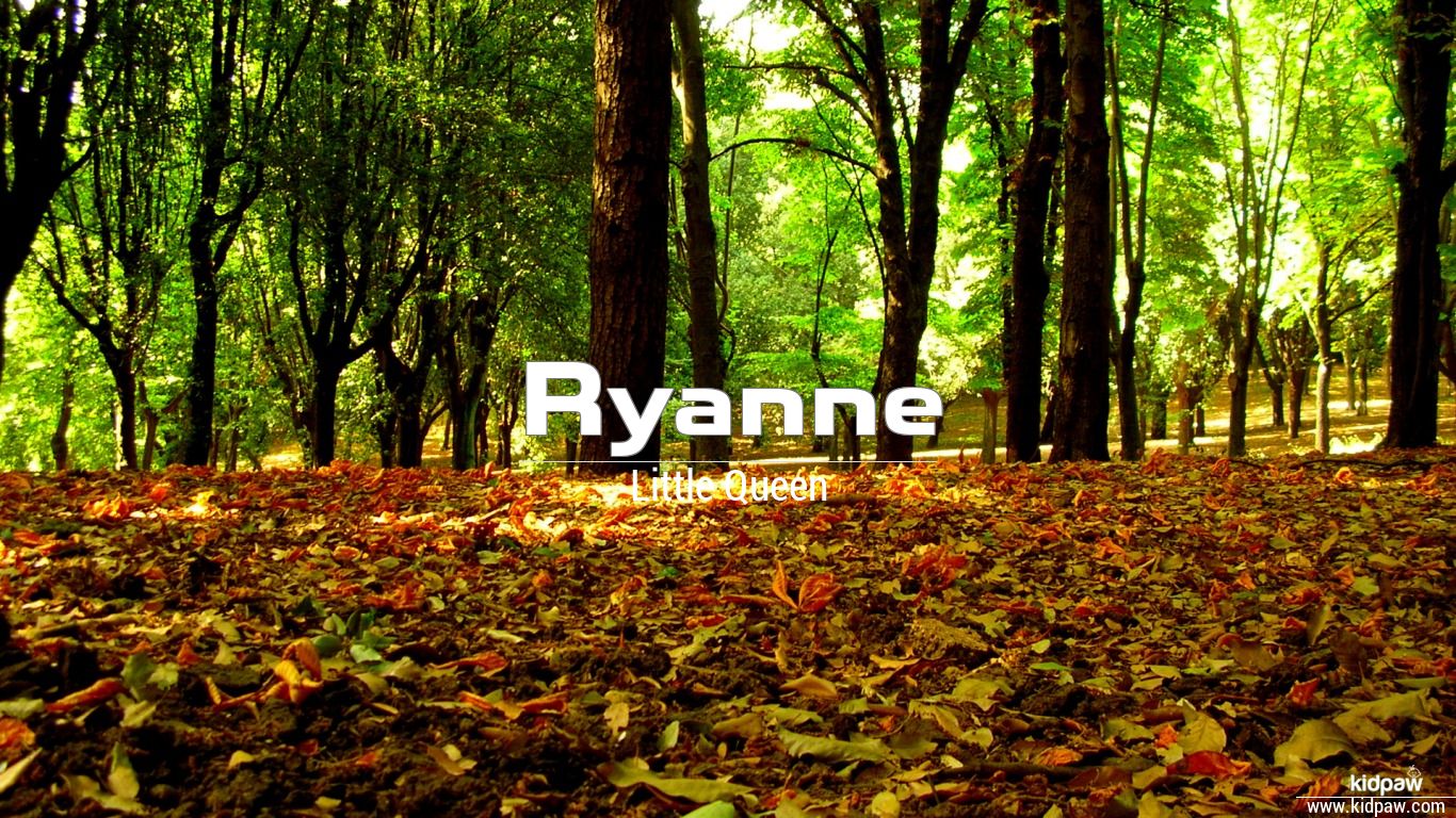 Ryanne 3D Name Wallpaper for Mobile, Write Name on Photo Online