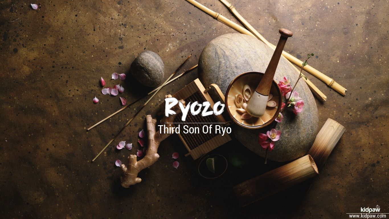 Ryozo 3D Name Wallpaper for Mobile, Write Name on Photo Online