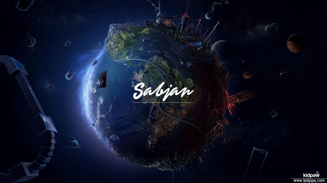 Sabjan 3D Name Wallpaper for Mobile, Write सबजन Name on Photo Online