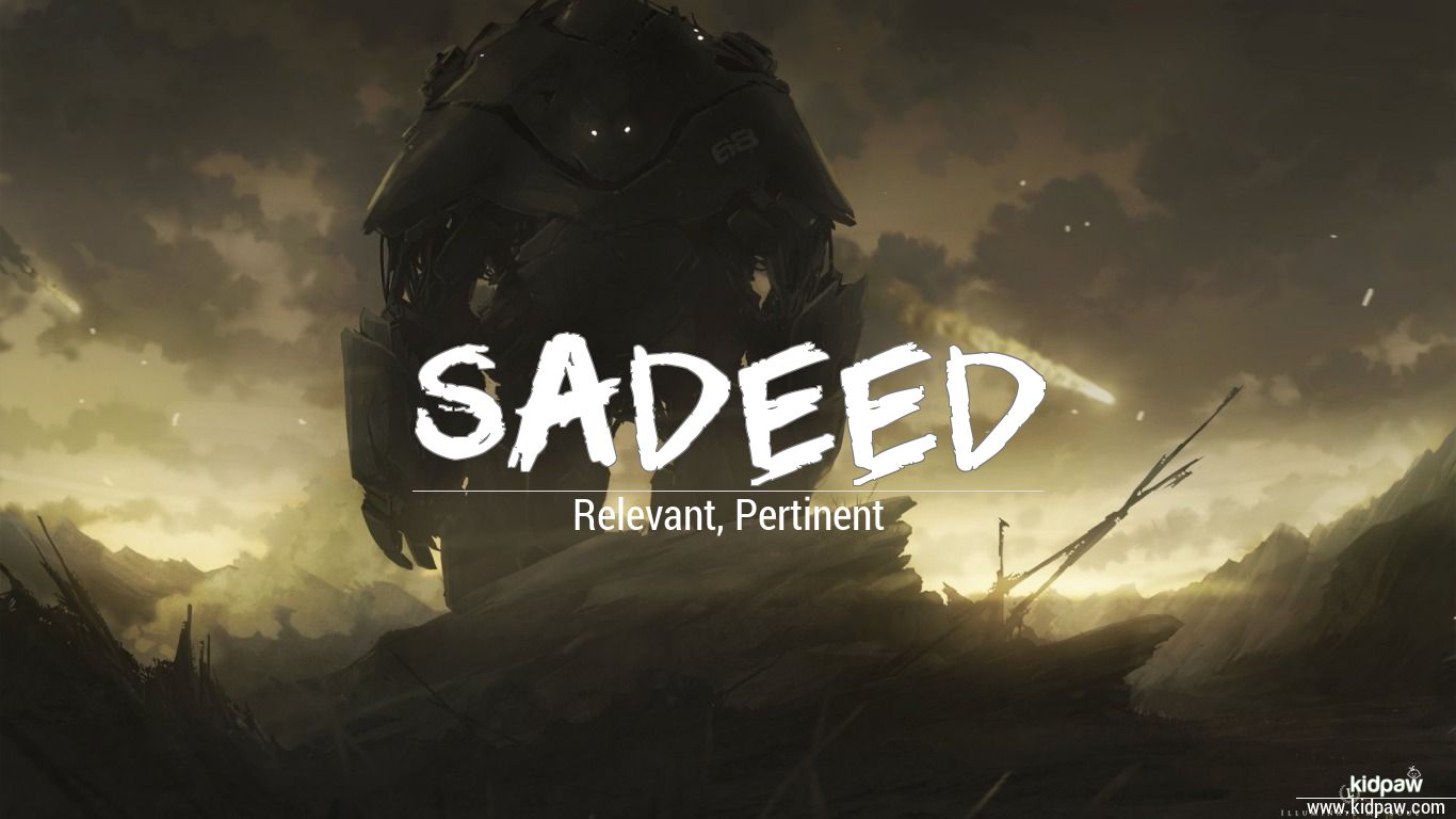 Sadeed 3D Name Wallpaper for Mobile, Write سدید Name on Photo Online