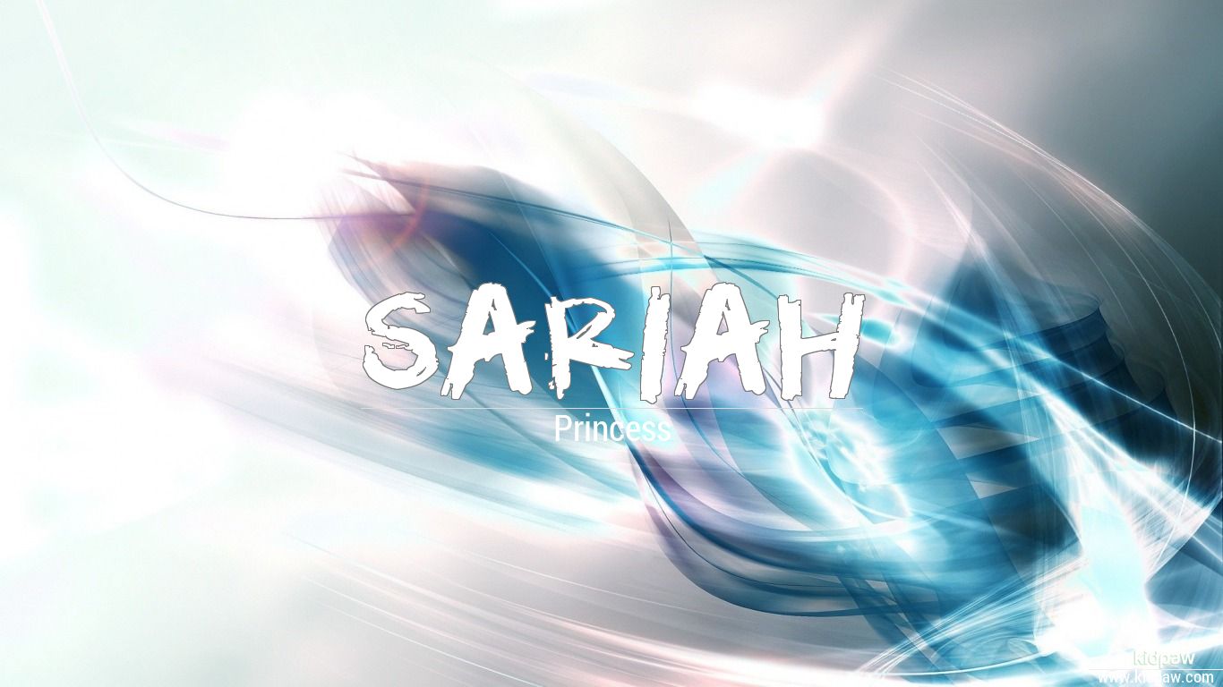 Sariah 3D Name Wallpaper for Mobile, Write Name on Photo Online