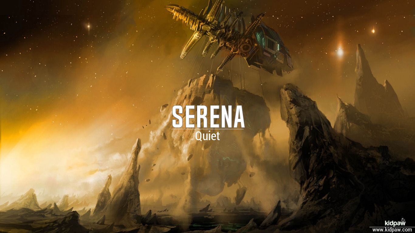 Serena 3D Name Wallpaper for Mobile, Write सेरेना Name on Photo Online