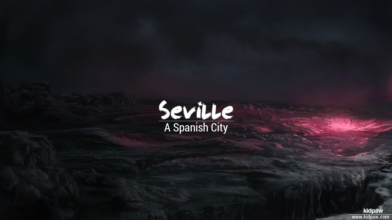 Seville 3D Name Wallpaper for Mobile, Write Name on Photo Online