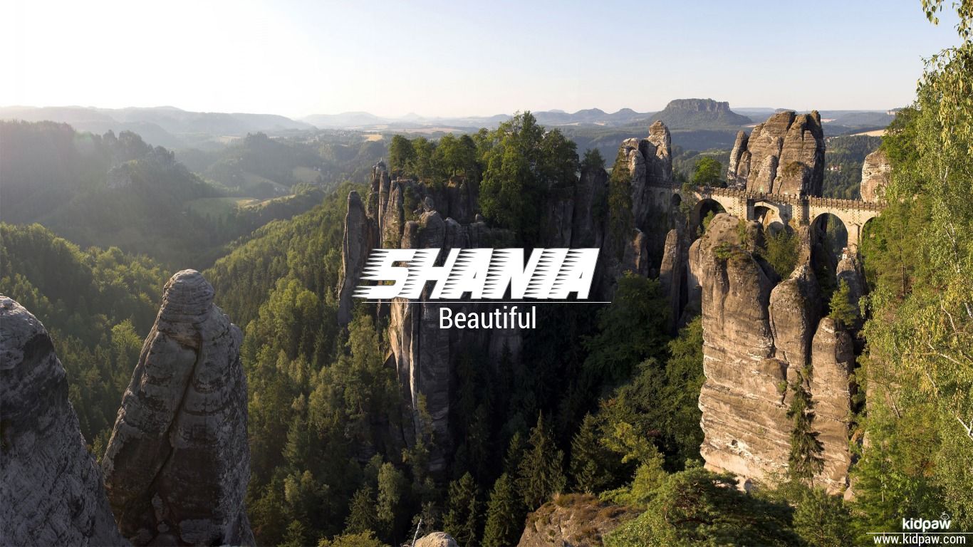 Shania 3D Name Wallpaper for Mobile, Write शानिया Name on Photo Online