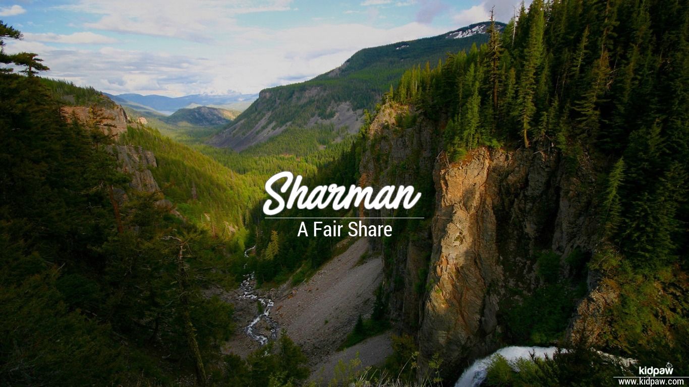 Sharman 3D Name Wallpaper for Mobile, Write Name on Photo Online