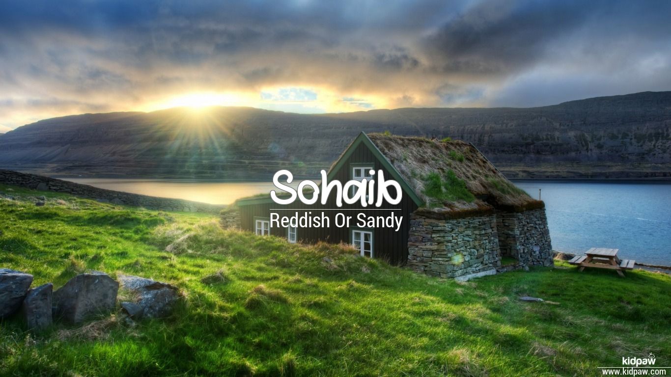 Sohaib 3D Name Wallpaper for Mobile, Write صهيب Name on Photo Online