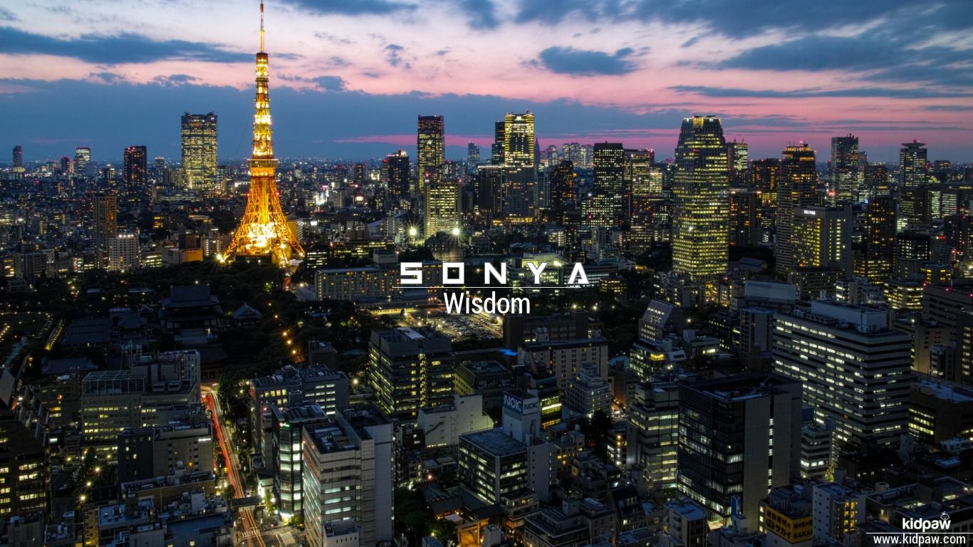 Sonya 3D Name Wallpaper for Mobile, Write Name on Photo Online