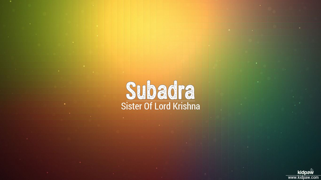 Subadra 3D Name Wallpaper for Mobile, Write सुभद्रा Name on Photo Online