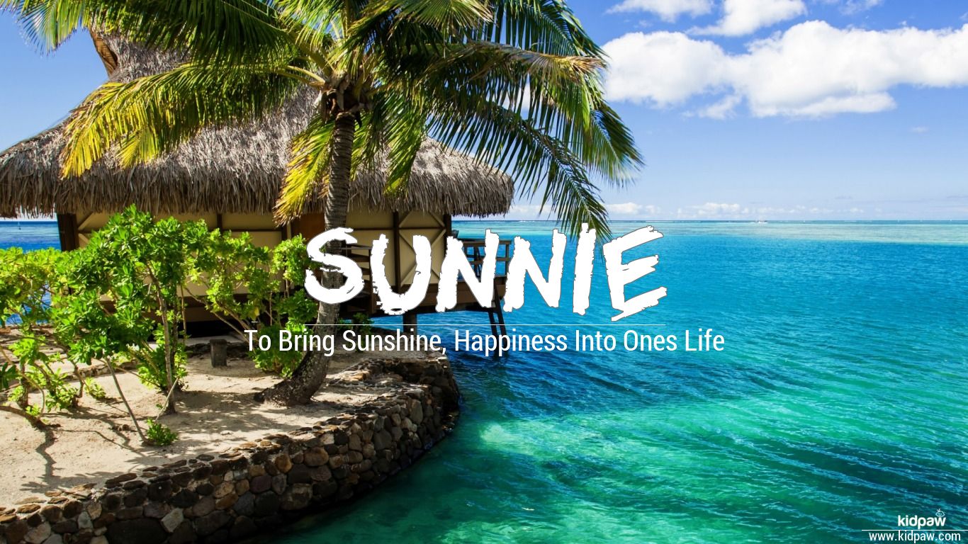 Sunnie 3D Name Wallpaper for Mobile, Write Name on Photo Online
