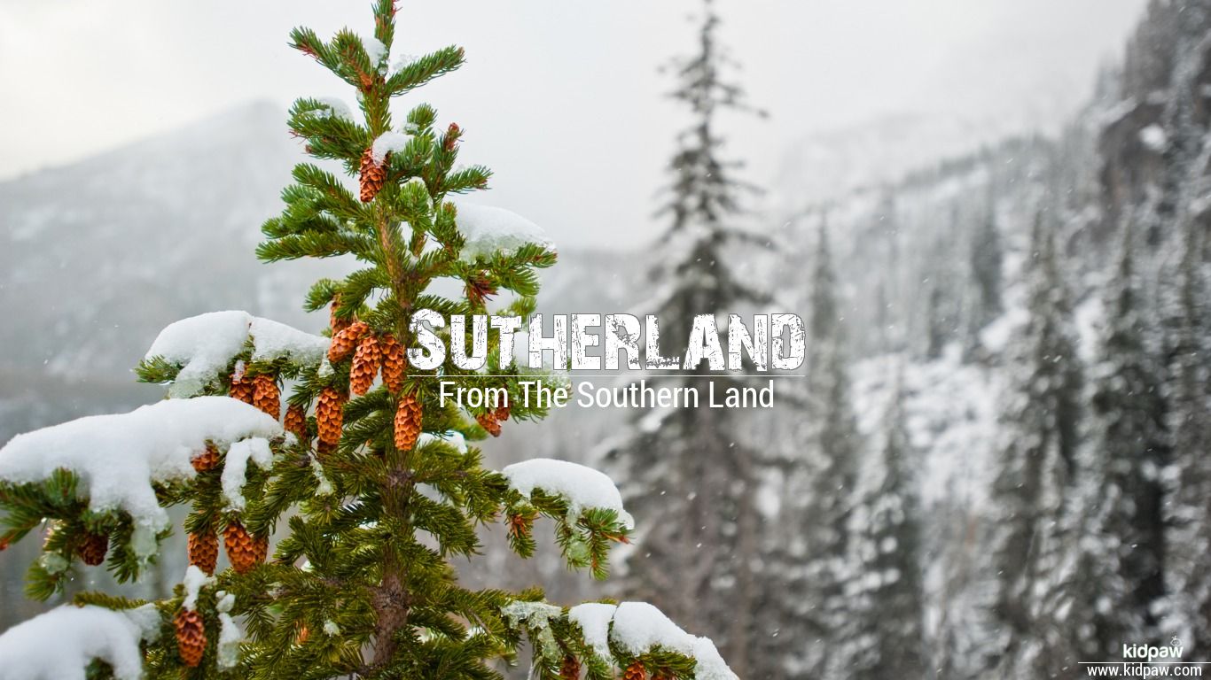 Sutherland 3D Name Wallpaper for Mobile, Write Name on Photo Online