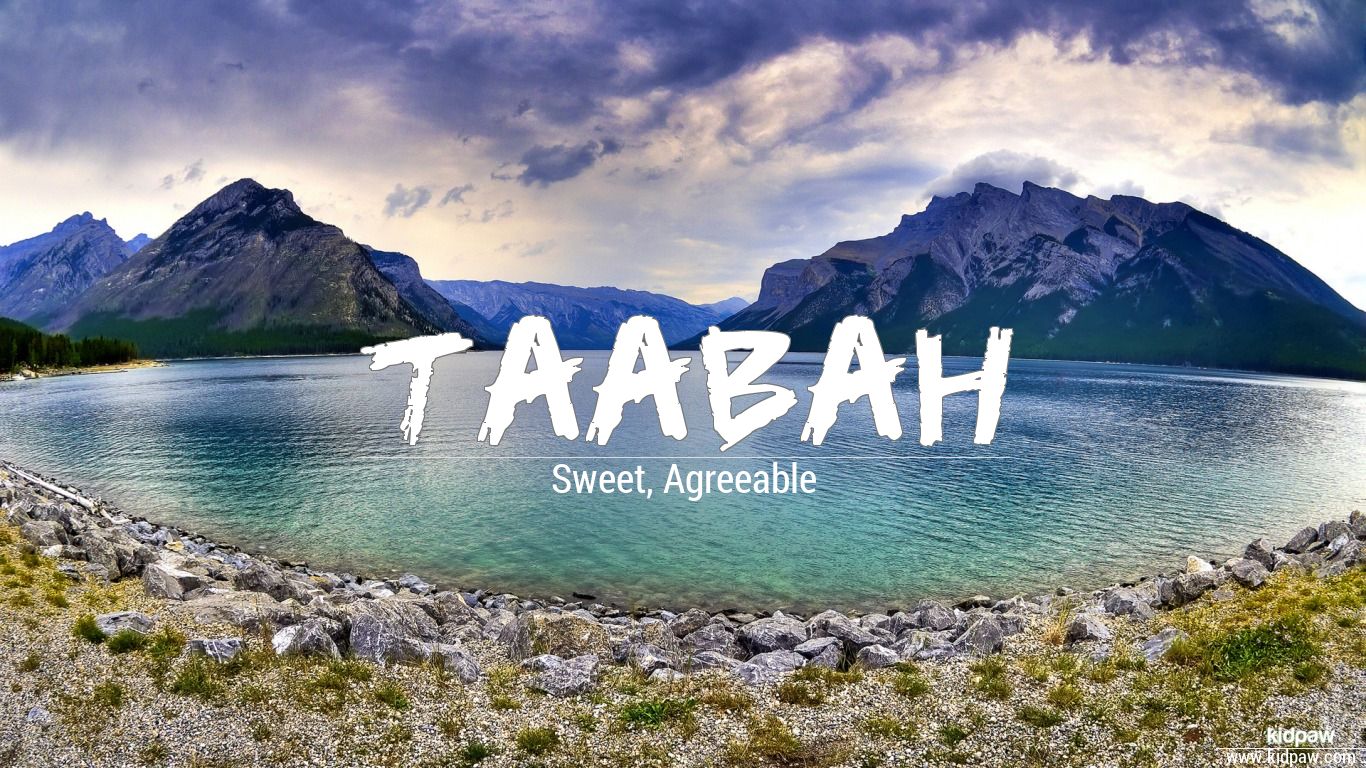 Taabah 3D Name Wallpaper for Mobile, Write تابہ Name on Photo Online