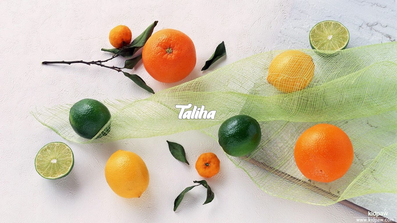 Taliha 3D Name Wallpaper for Mobile, Write Name on Photo Online