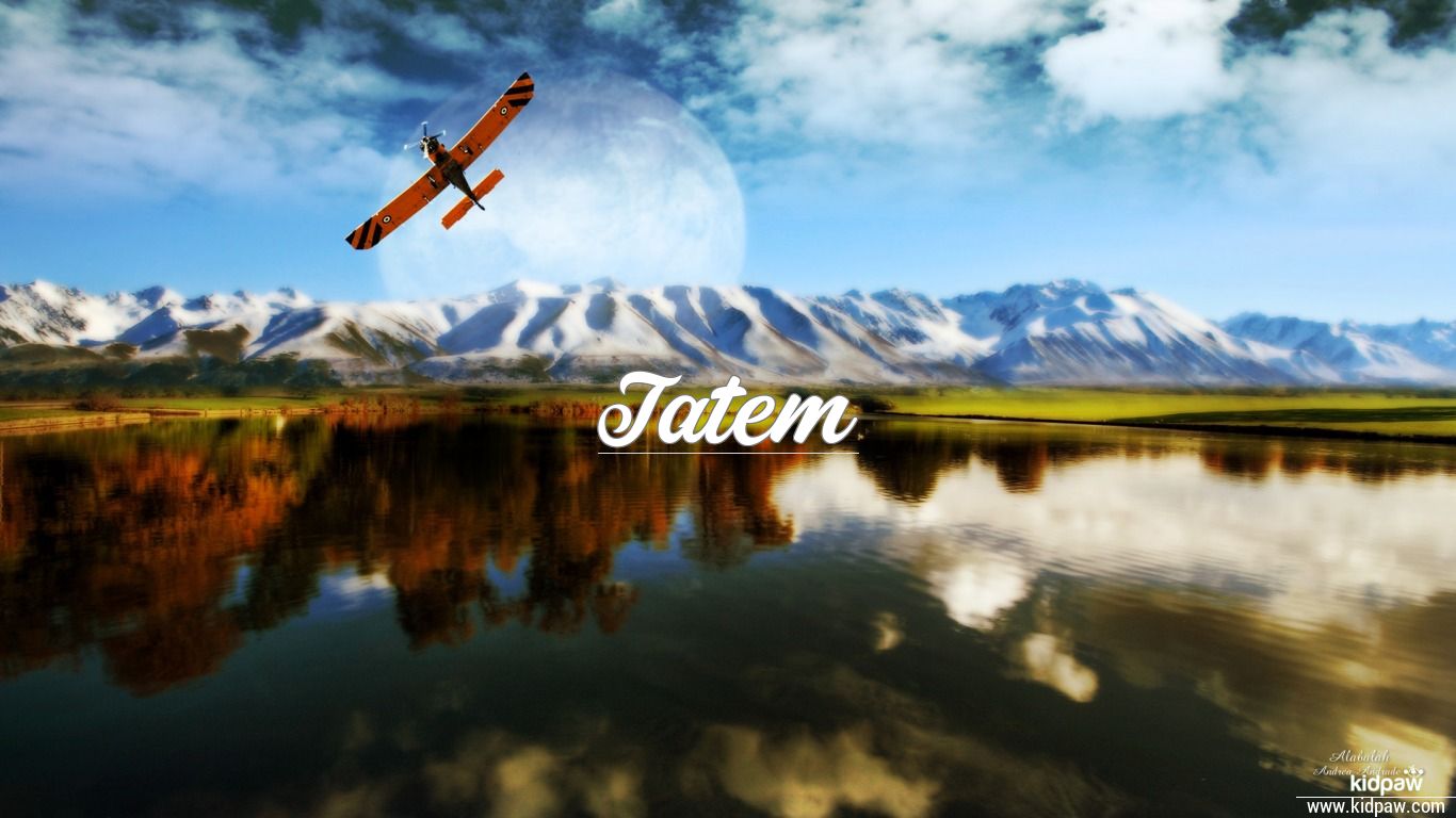 Tatem 3D Name Wallpaper for Mobile, Write Name on Photo Online