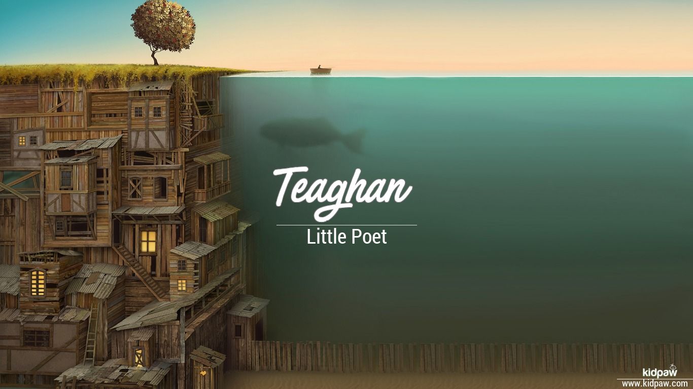 Teaghan 3D Name Wallpaper for Mobile, Write Name on Photo Online