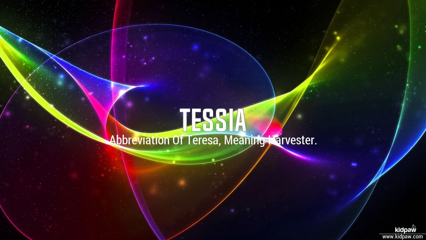 Tessia 3D Name Wallpaper for Mobile, Write Name on Photo Online