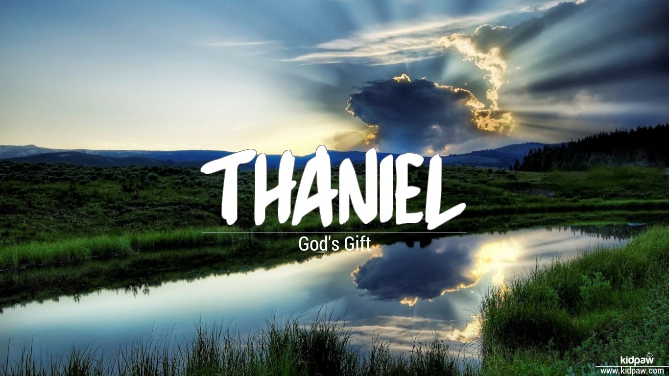 Thaniel 3D Name Wallpaper for Mobile, Write Name on Photo Online