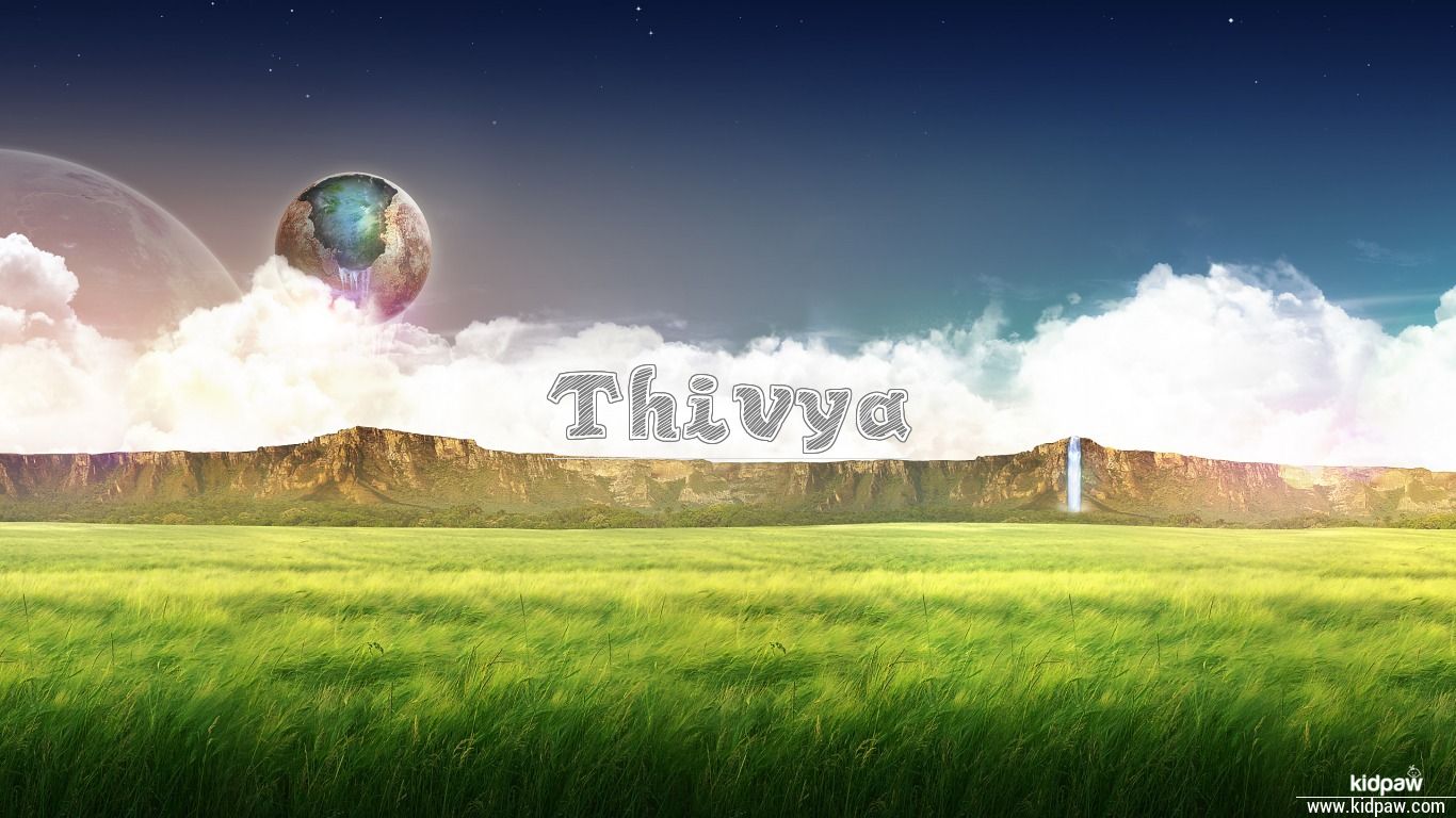 Thivya 3D Name Wallpaper for Mobile, Write थीव्य Name on Photo Online