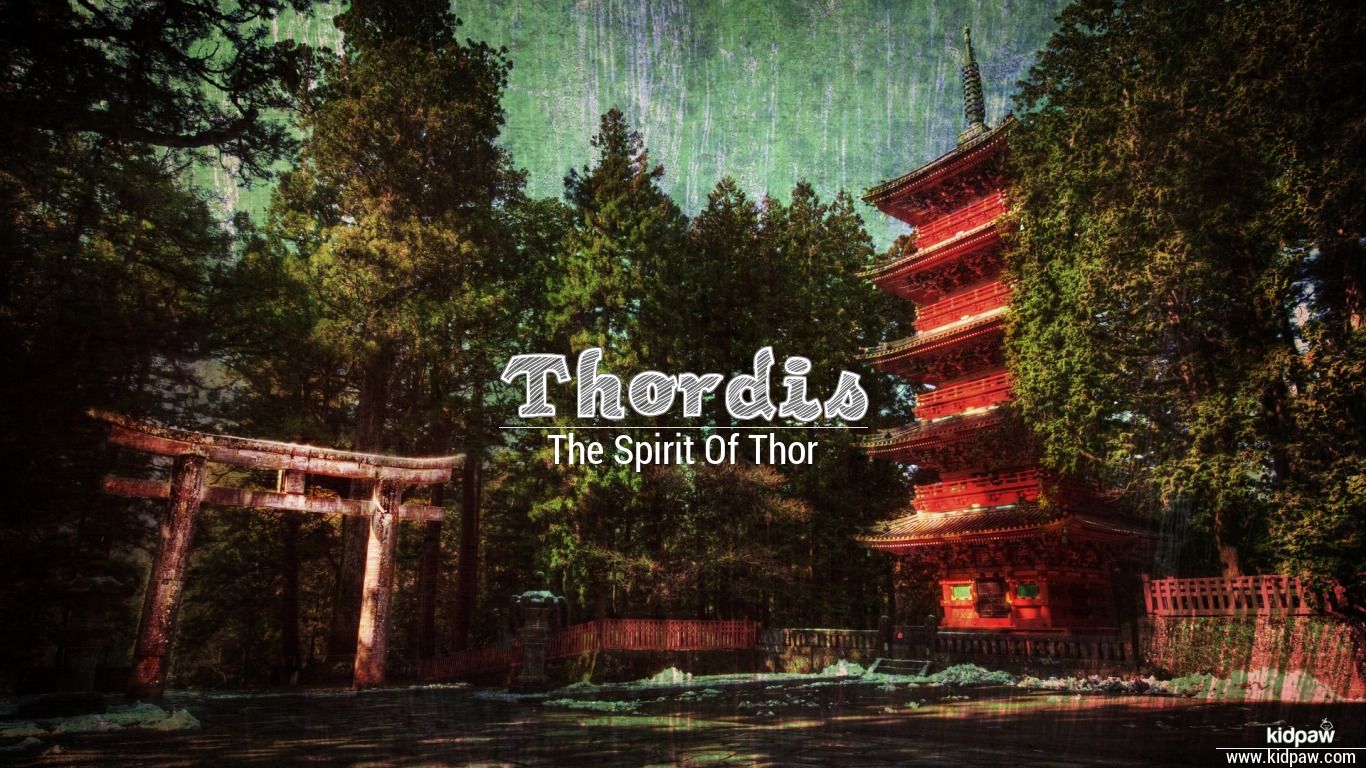 Thordis 3D Name Wallpaper for Mobile, Write Name on Photo Online