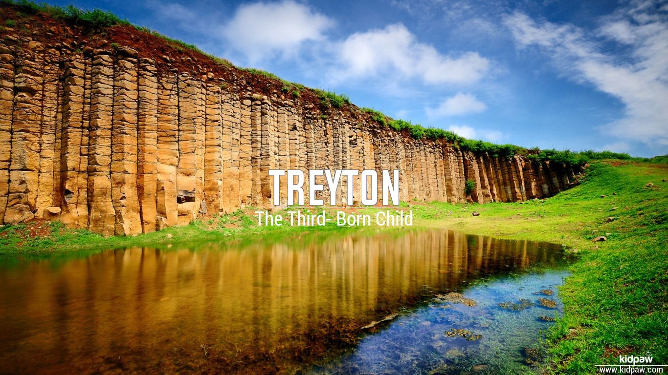 Treyton 3D Name Wallpaper for Mobile, Write Name on Photo Online
