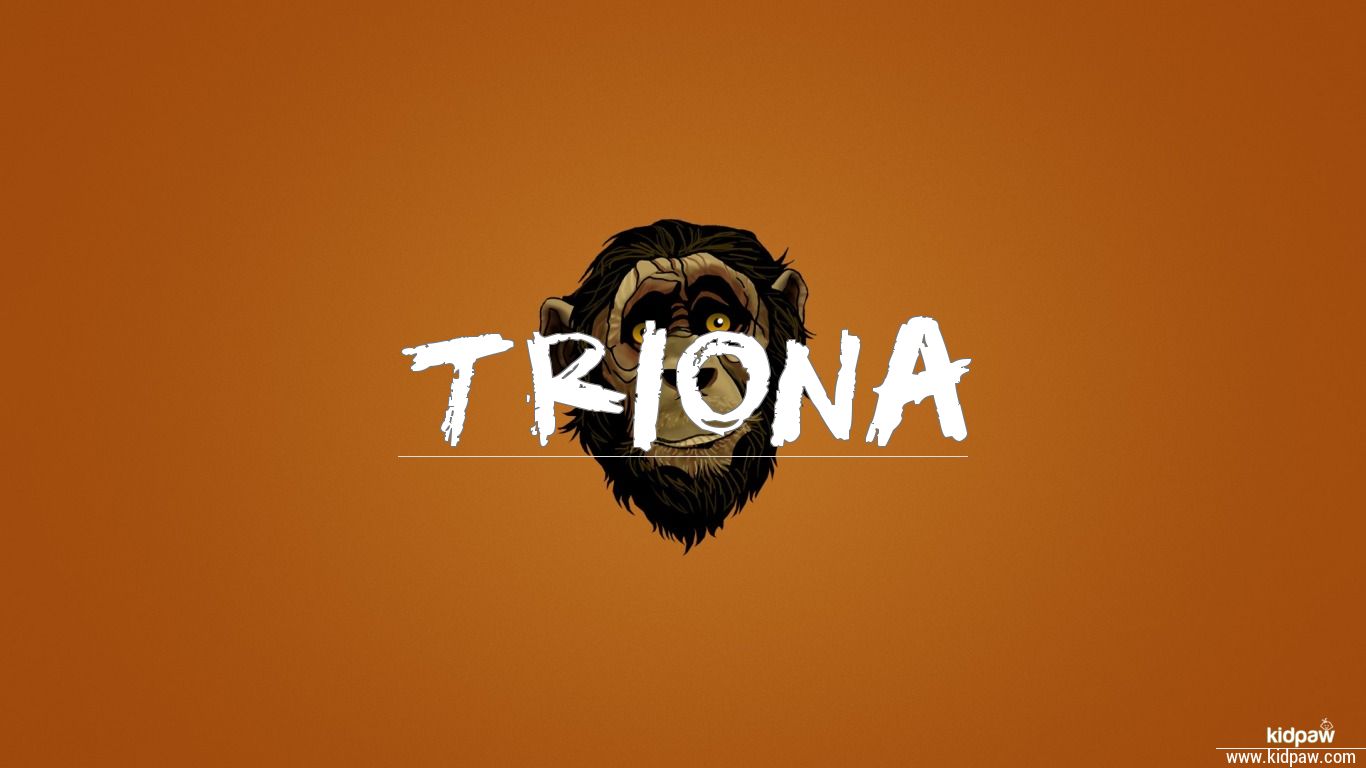 Triona 3D Name Wallpaper for Mobile, Write Name on Photo Online