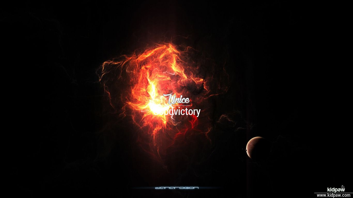 Unice 3D Name Wallpaper for Mobile, Write Name on Photo Online