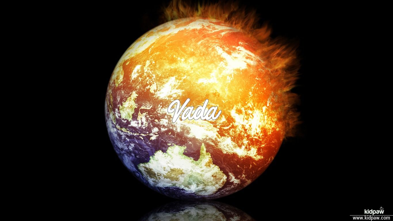 Vada 3D Name Wallpaper for Mobile, Write Name on Photo Online