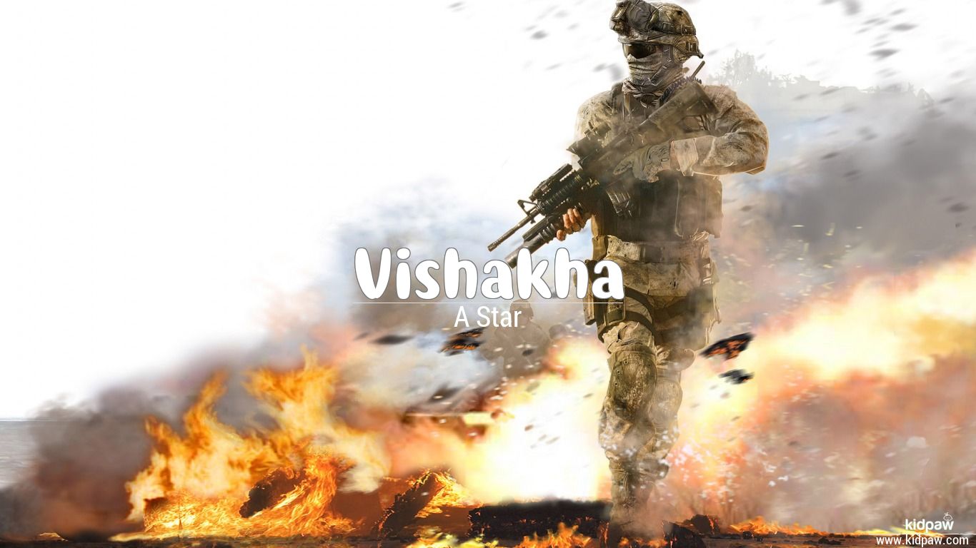 Vishakha 3D Name Wallpaper for Mobile, Write विशाखा Name on Photo Online