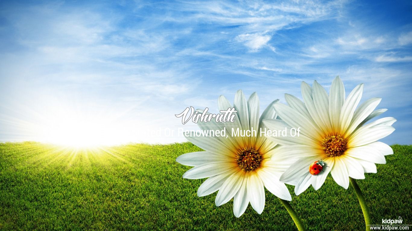 Vishruth 3D Name Wallpaper for Mobile, Write विश्रुत Name on Photo Online