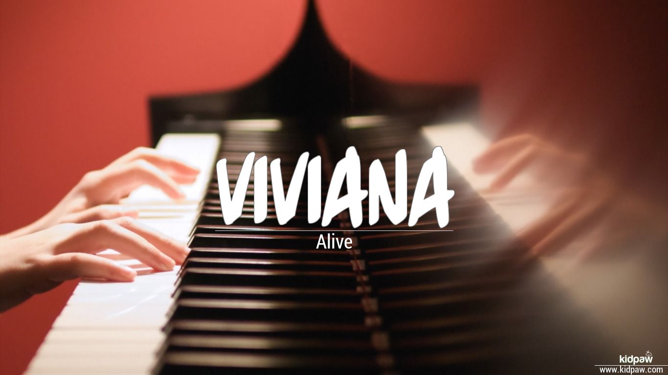 Viviana 3D Name Wallpaper for Mobile, Write Name on Photo Online